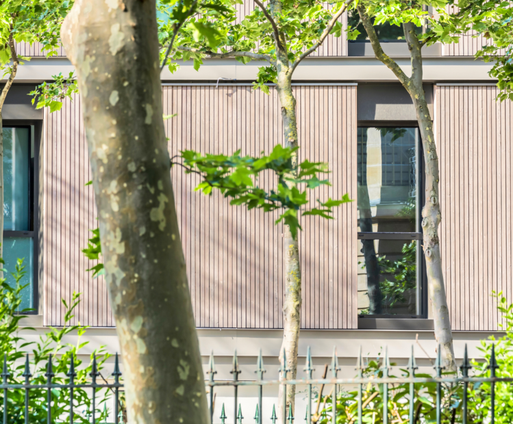 Grey wood cladding, pre-weathered with natural saturator - New Age ...